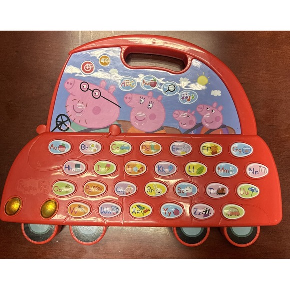 vtech | Toys | Vtech Peppa Pig Learn And Go Red Alphabet Car Tested ...